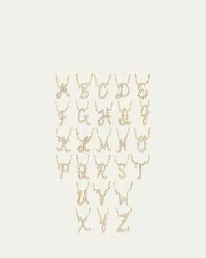 SYDNEY EVAN Diamond Initial Pendant Necklace - Gold