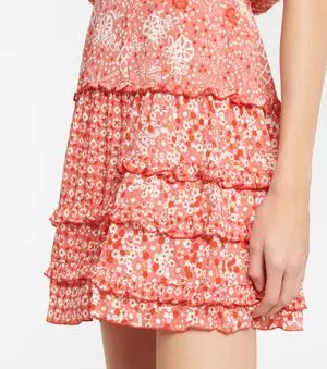 Poupette St Barth Paulina Floral Mini Dress - Multicoloured