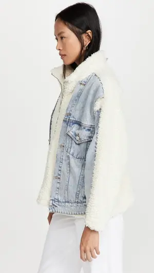 Blanknyc Denim Sherpa Jacket