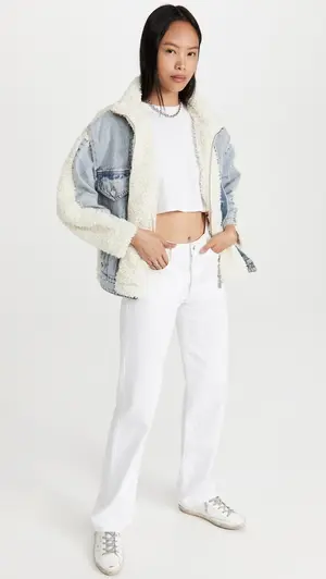 Blanknyc Denim Sherpa Jacket