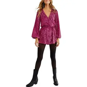 Free People Christa Sequin Romper