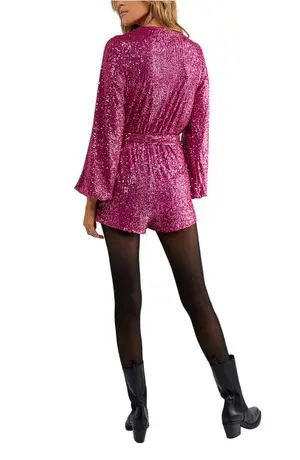 Free People Christa Sequin Romper