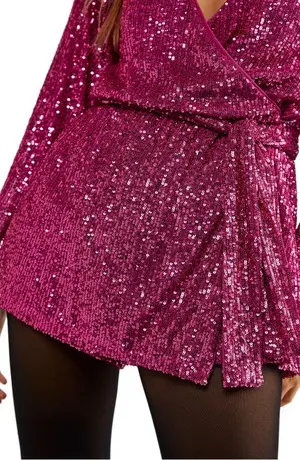 Free People Christa Sequin Romper