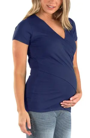 ANGEL MATERNITY Nursing T-shirt - Navy