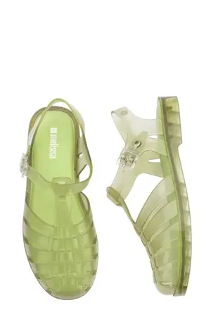 Melissa Possession Jelly Fisherman Sandal - Transp Green