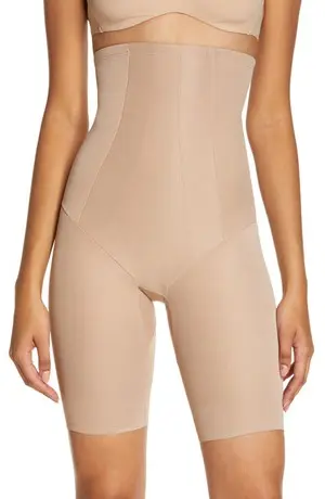 MIRACLESUIT® Shape With An Edge® High Waist Thigh Slimmer - Stucco