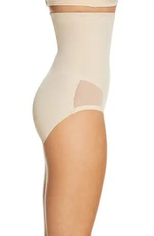 Miraclesuit Sexy Sheer High Waist Shaping Briefs - Warm Beige