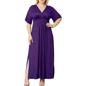 KIYONNA Vienna Maxi Dress - Plum Passion