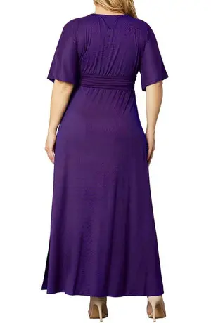 KIYONNA Vienna Maxi Dress - Plum Passion