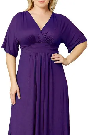 KIYONNA Vienna Maxi Dress - Plum Passion