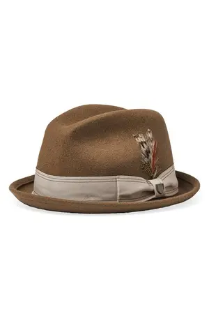 Brixton Brixton Gain Wool Fedora Desert Palm/ Safari
