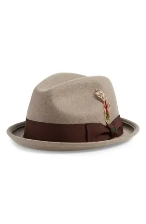 Brixton Brixton Gain Wool Fedora Heather Natural