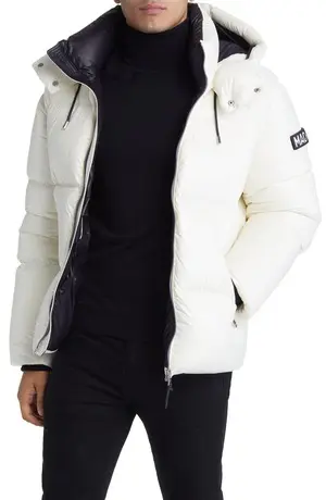 Mackage Mackage Kent Water Repellent Down Puffer Jacket Cream