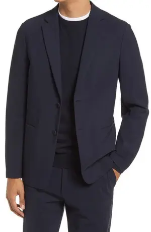 Theory Clinton Ponte Knit Blazer - Baltic