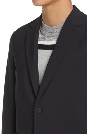 Theory Clinton Precision Ponte Knit Blazer - Black