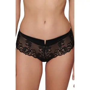 Simone Perele SIMONE PERELE Saga Embroidered Boyshort Briefs Black