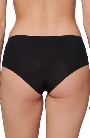Simone Perele Saga Embroidered Boyshort Briefs - Black