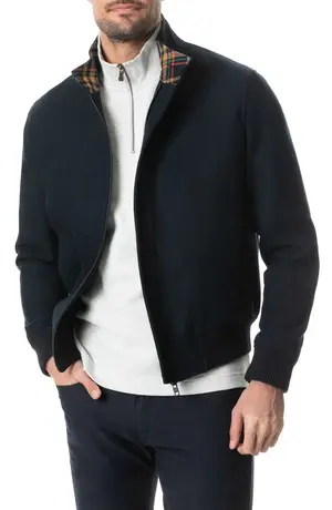 Rodd & Gunn Cambrian Zip-up Cotton Bomber Jacket