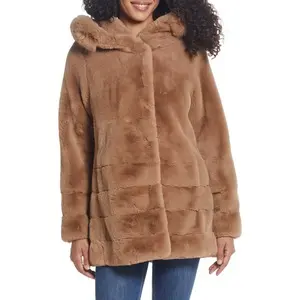 Women's Hooded Fur Coats