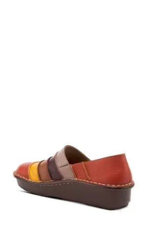 SPRING STEP SHOES Firefly Wedge Loafer - Camel Multi