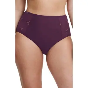Chantelle Every Curve High Waist Briefs - Aubergine Shades