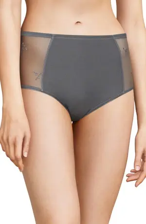 Chantelle Every Curve High Waist Briefs Slate Grey-47