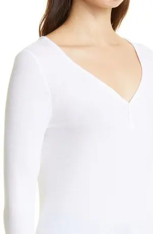 Ag Anita Henley Long Sleeve Blouse