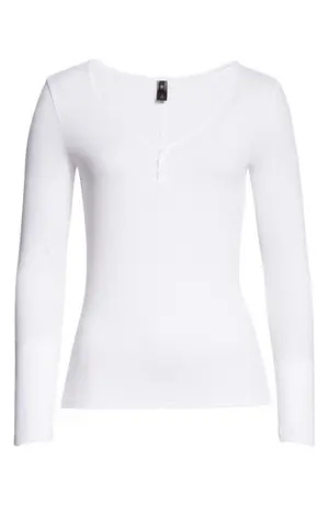 Ag Anita Henley Long Sleeve Blouse