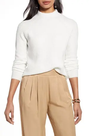 Halogen Mock Neck Sweater