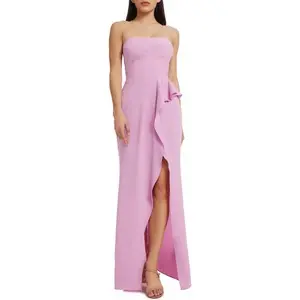 Dress The Population Kai Strapless Gown - Lavender