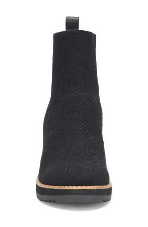 SOFFT Elaina Knit Wedge Bootie - Black