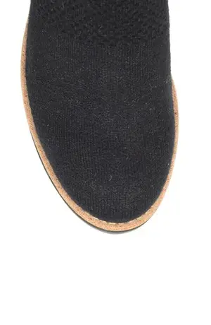SOFFT Elaina Knit Wedge Bootie - Black