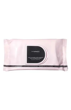 MAC COSMETICS Gently Off Wipes + Micellar Water Makeup Remover Wipes - No Color
