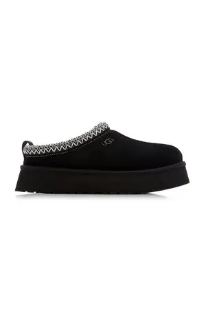 UGG Taz Sheepskin Platform Slippers - Black