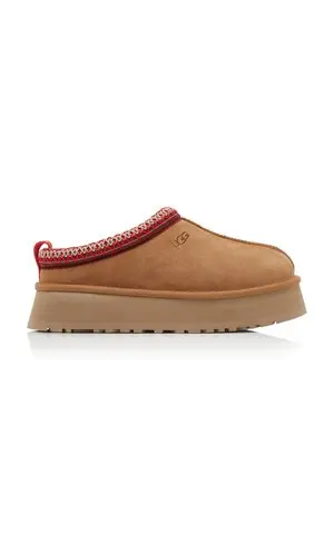 UGG Taz Sheepskin Platform Slippers - Brown