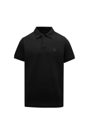 Moncler Men Moncler Tricolour Label Polo Shirt