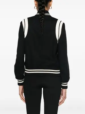Saint Laurent Stand-up Collar Bomber Jacket - Black