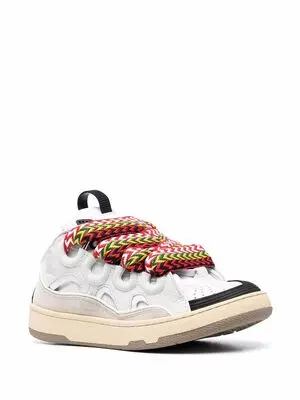 LANVIN Curb Lace-up Sneakers - White