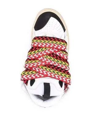 LANVIN Curb Lace-up Sneakers - White