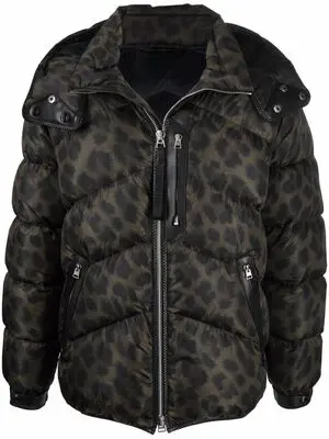 TOM FORD Leopard Print Padded Jacket