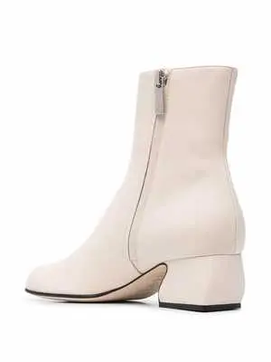 SERGIO ROSSI Block-heel Ankle Boots - Neutrals