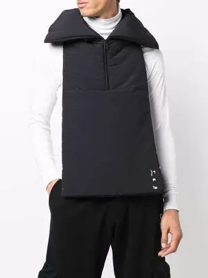 Off-White Zip-up Bib Scarf