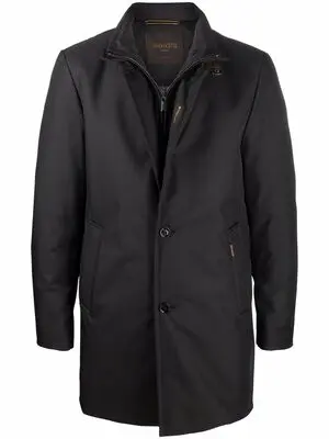 MOORER Single-breasted Feather-down Quilted Coat