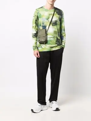 Off-White Abstract Print Long-sleeved T-shirt