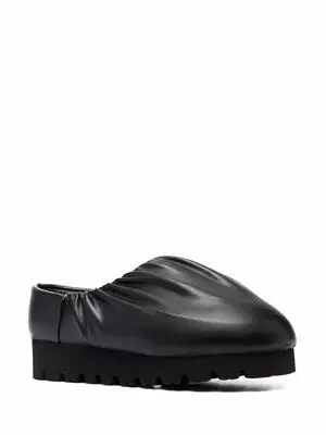 YUME YUME Camp Ruched Mules - Black