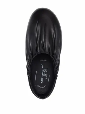 YUME YUME Camp Ruched Mules - Black