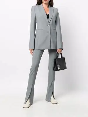 Off-White Text-print Tailored Blazer