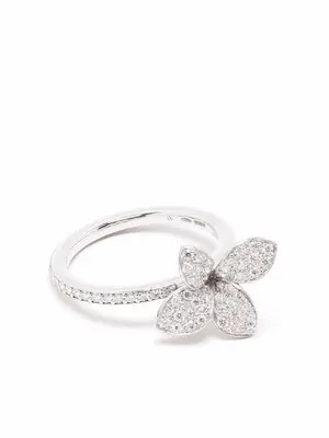 Pasquale Bruni 18kt White Gold Petit Garden Diamond Ring - Silver