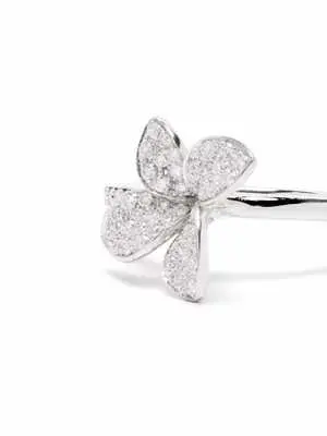 Pasquale Bruni 18kt White Gold Petit Garden Diamond Ring - Silver