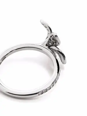 Pasquale Bruni 18kt White Gold Petit Garden Diamond Ring - Silver